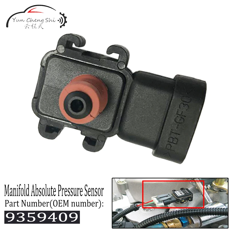 MAP Sensor 12614973 16187556 16249939 09359409 9359409 For C/K 1500 ...