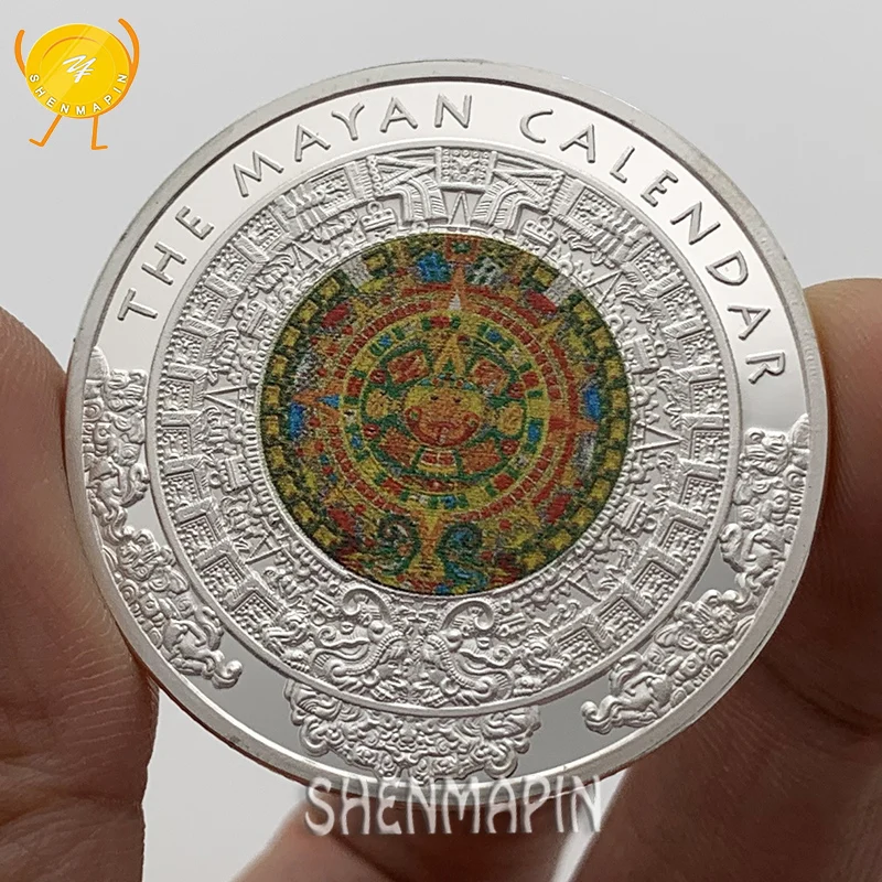 Mayan Calendar Commemorative Coin Maya Aztec Coins Collectibles Mexico ...