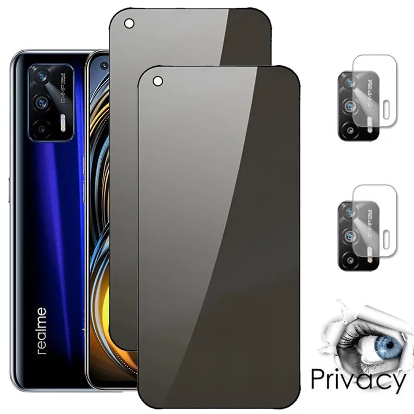 Privacy Glass For Realme GT 5G Tempered Glass Realme 9 Pro Plus Film ...