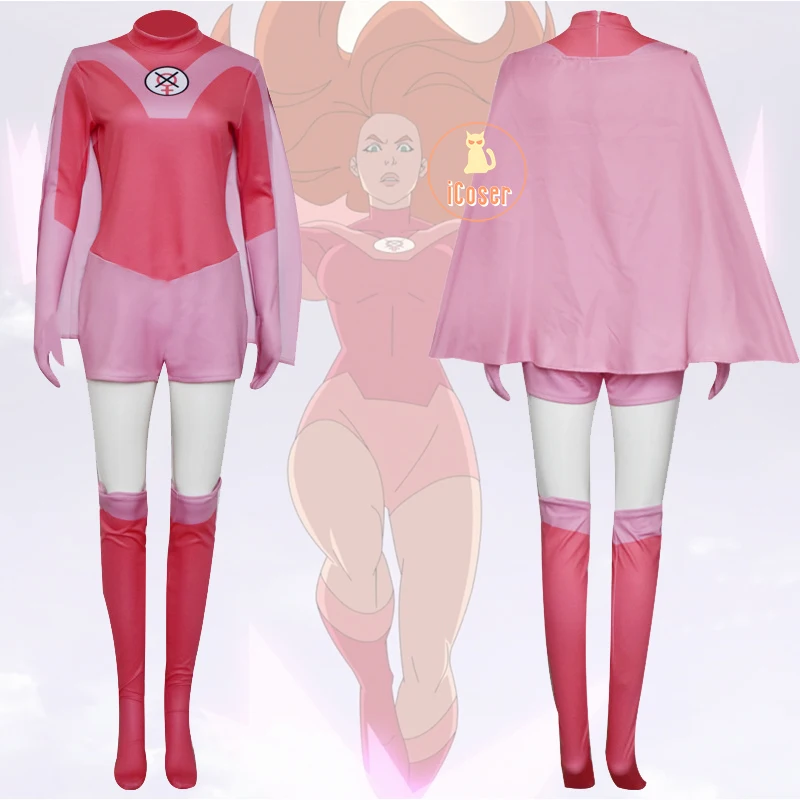Invincible Atom Eve Cosplay Traje para Mulheres, Macacão Feminino ...
