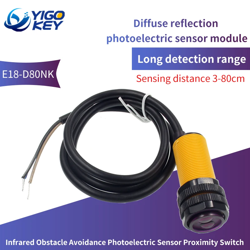 Smart Car Robot E18 D80NK Infrared Obstacle Avoidance Photoelectric ...