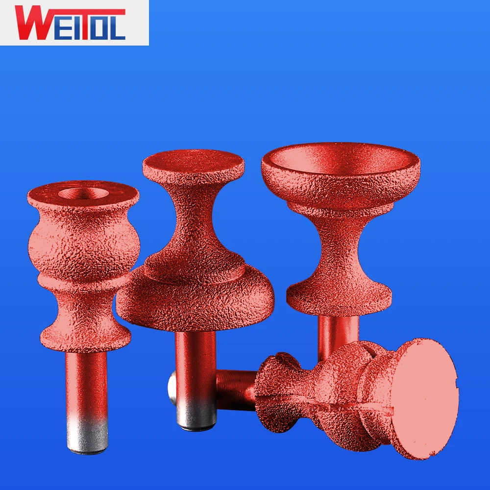 WeiTol 1pcs diamond emery Multi arc router bits 12.7 mm shank diameter ...