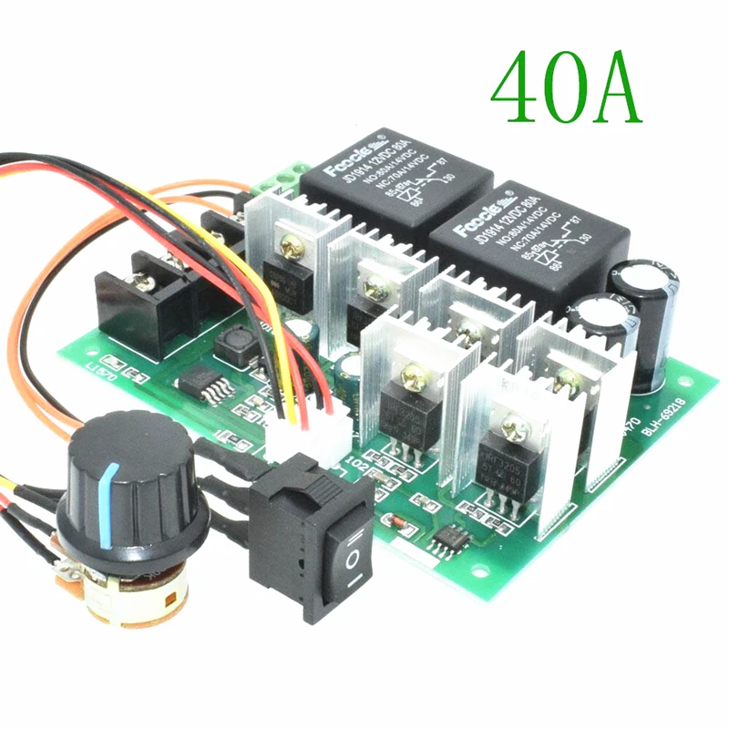 DC10 50V 40A PWM Electron Speed Regulator 25KHZ 12V 24V 36V48V DC Brush ...