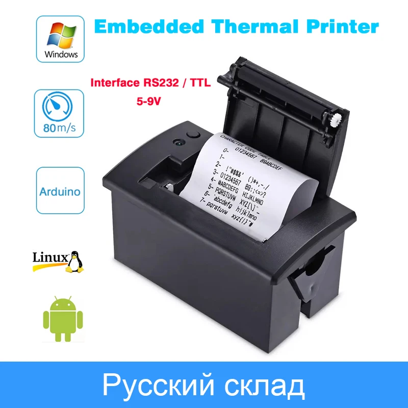 58mm Mini Thermal Parallel Pos Receipt Printer Embedded Tickets Printer ...