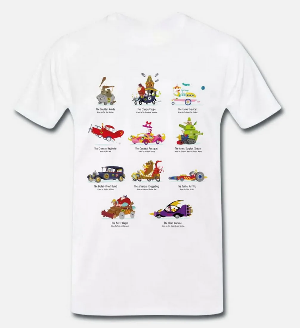 Tops Tee T Shirt Wacky Races Dastardly And Muttley Cardboard Years 80 ...