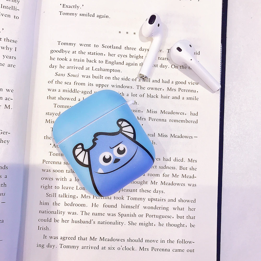 Couples Big Eye Monsters Sulley Bluetooth Earphone Hard Protective Case ...