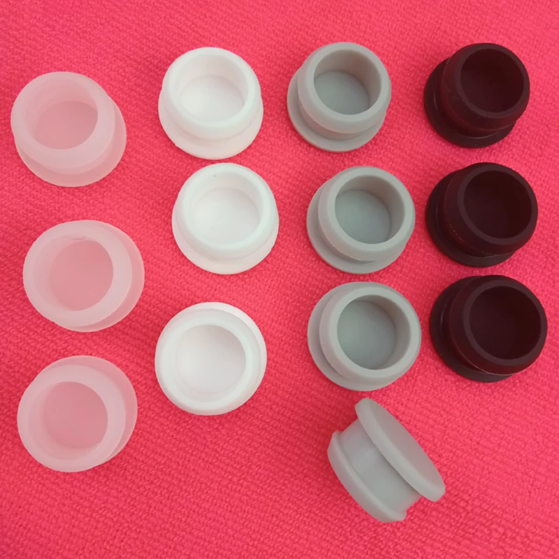 Clear/white Silicone Rubber Snap-on Plug Hole Caps High Temp Seal ...