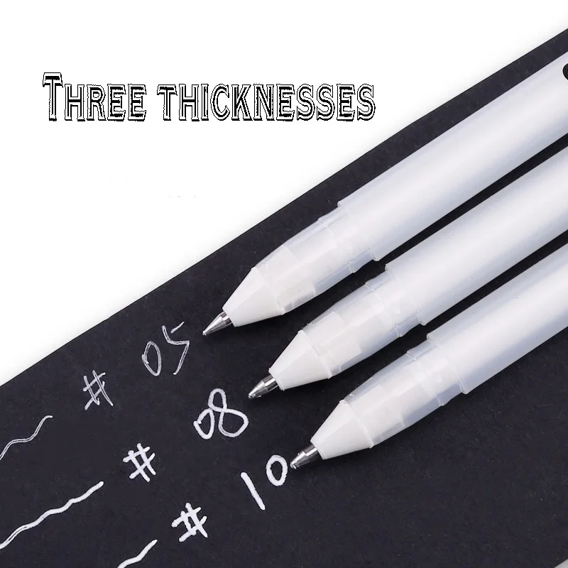 Highlight Pen | Gel Ink Pens | Pen Markers | Gelly Roll - 3 Pcs White ...