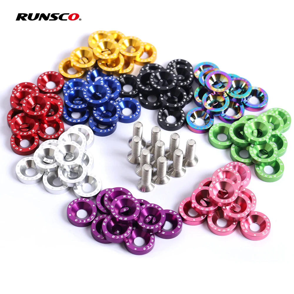 Aluminum-M6-Fender-Washers-and-Bolt-License-Plate-Frame-Washer-Bolts ...