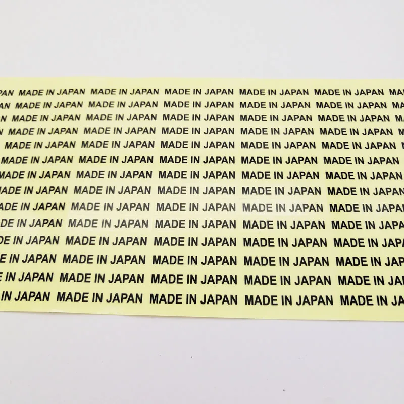 1000pcs-6X28mm-High-Transparent-Clear-Label-MADE-IN-JAPAN-Country-of ...