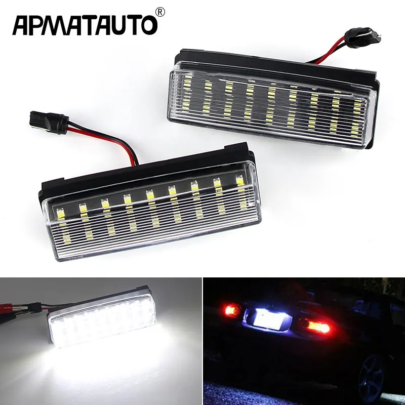 2PCS-Lot-6000K-LED-License-Plate-Lamps-Lights-For-Mazda-MX5-Miata ...