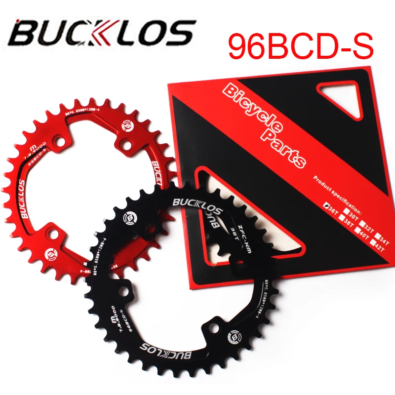 Bucklos redonda chainring 96 bcd 30t 32t 34t 36t 38t ultraleve roda ...