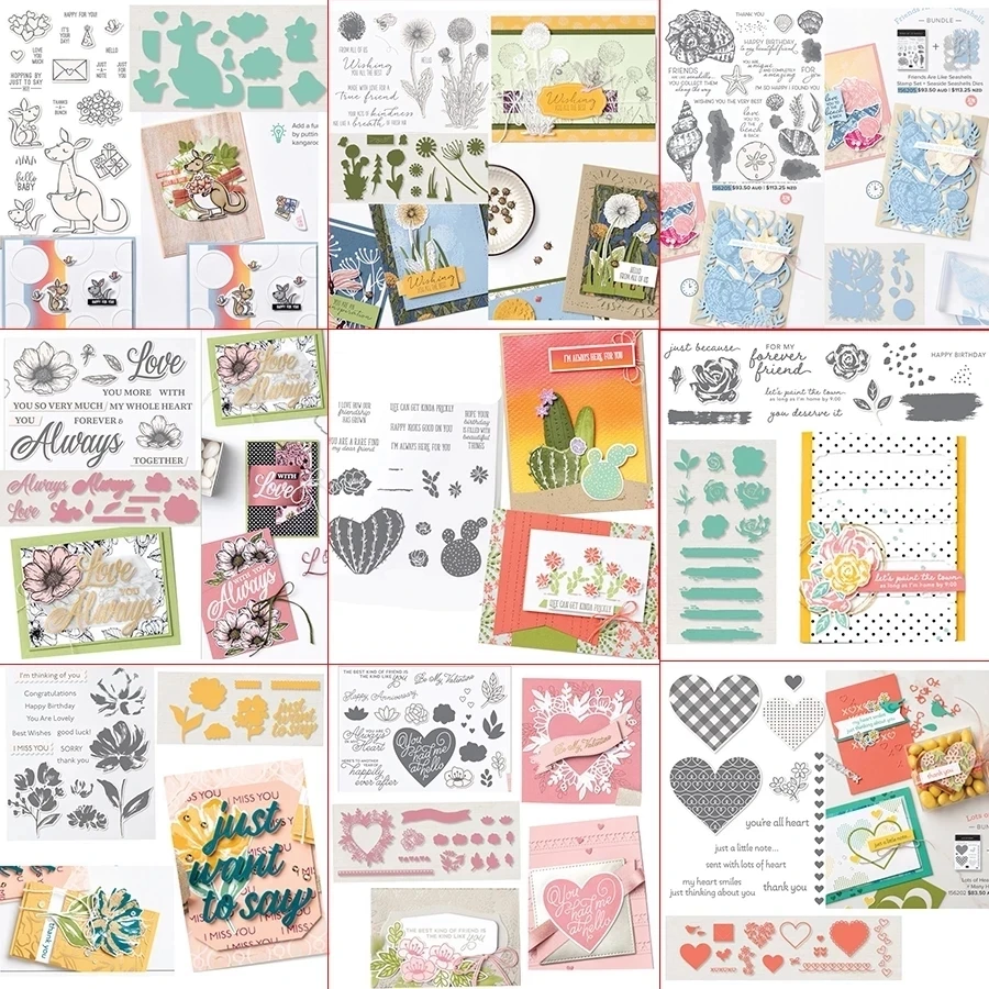 2021New-Metal-Cutting-Dies-and-stamps-DIY-Scrapbooking-Card-Stencil ...