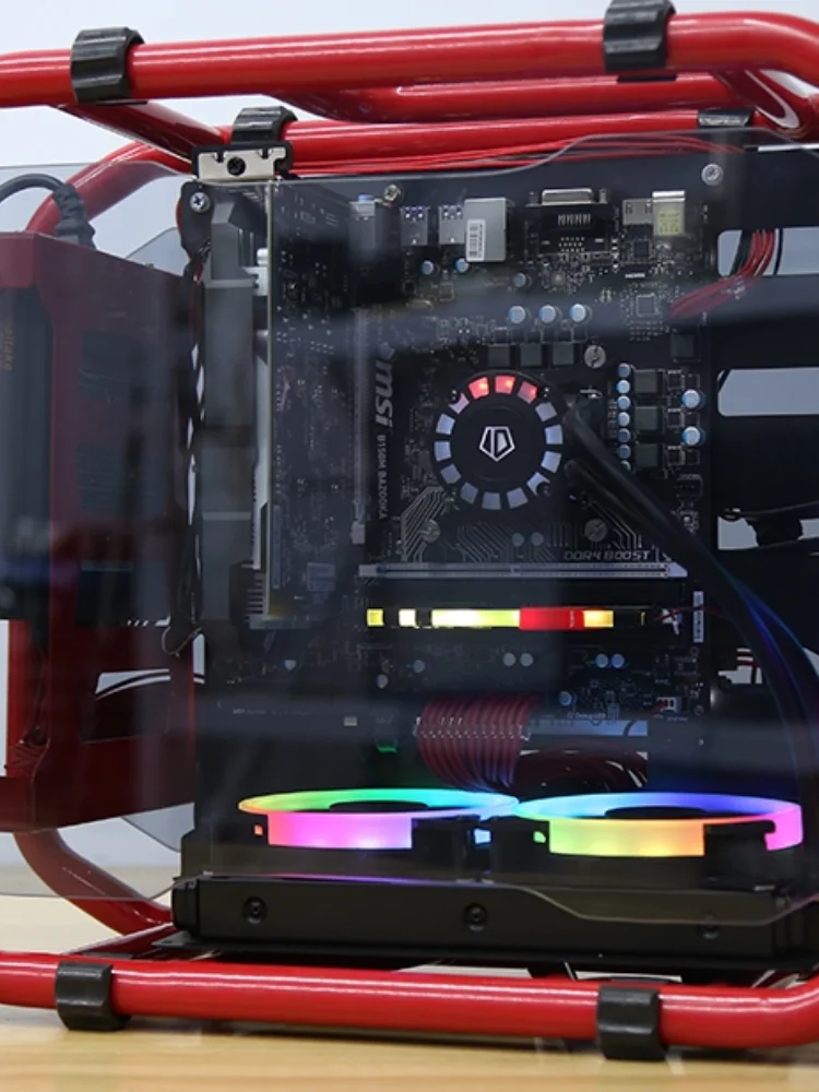 All-Transparent-DIY-Open-Desktop-Case-Frame-Mid-Tower-MATX-ITX-Computer ...