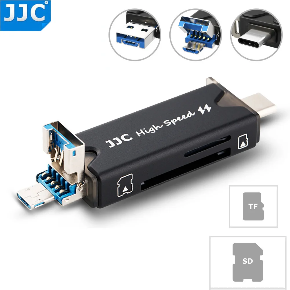 JJC USB 3.0 Card Reader SD TF Micro SD Card Reader For Laptop Computer ...
