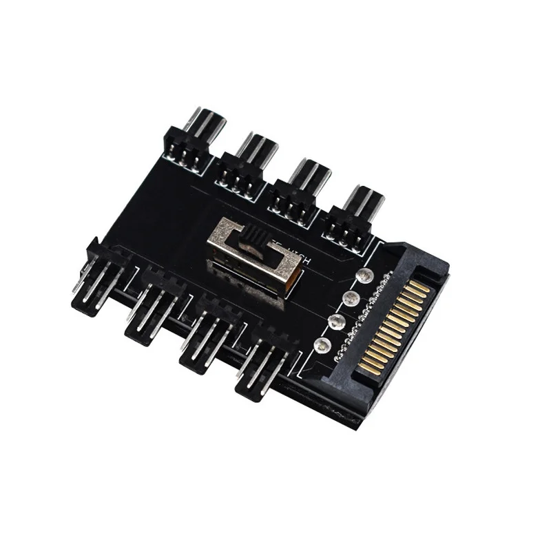 Ventilátor Hub 3-Pólusú Pwm Molex Splitter Bányászati Kábel 12 V ...