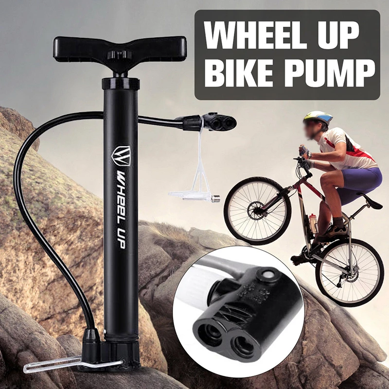 Wheel Up Portable Bicycle Pump 120 Psi High Pressure Cycling Ball ...