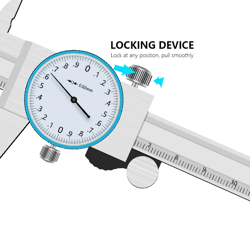 Tools Calipers HAMPTON Dial Indicator Shockproof Vernier Calipers ...