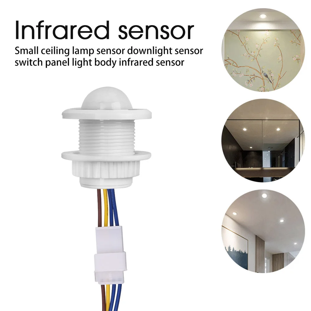 Home Light Sensor Time Delay Adjustable 110V-220V Sensitive LED PIR ...