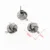 10pcs Stainless Steel Geometric Round Earring Stud Golden Flowers ...