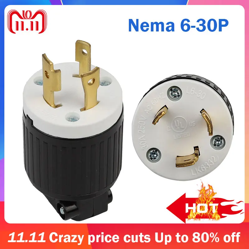 Plugue americano nema embutido ul 3 pinos macho fêmea ac plugue de ...