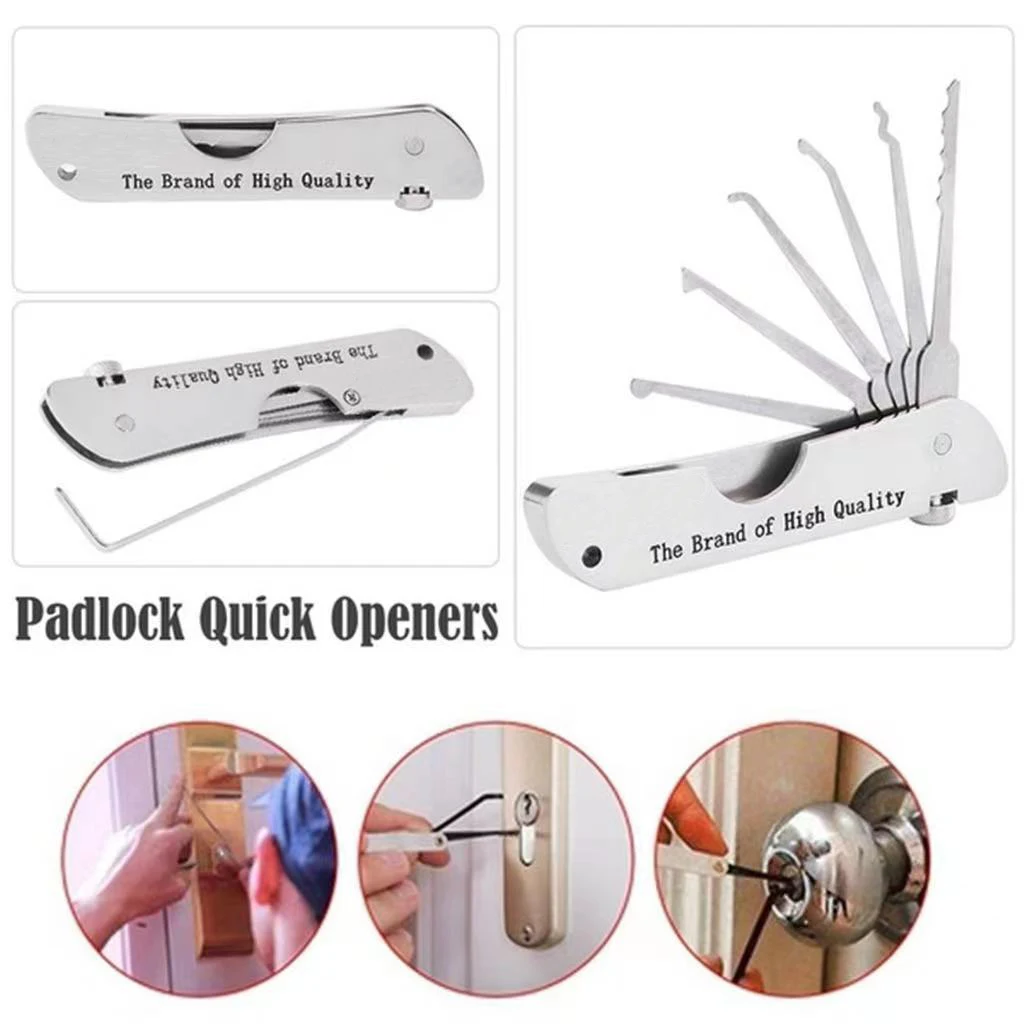 Other DIY & Tools - Stainless Steel 6-in-1 Foldable Door Lock Opener ...