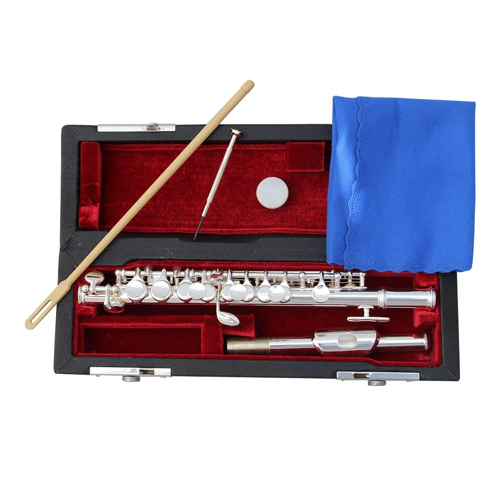 Piccolo Ottavino Half-size Flute Silver Plated C Key Cupronickel With ...