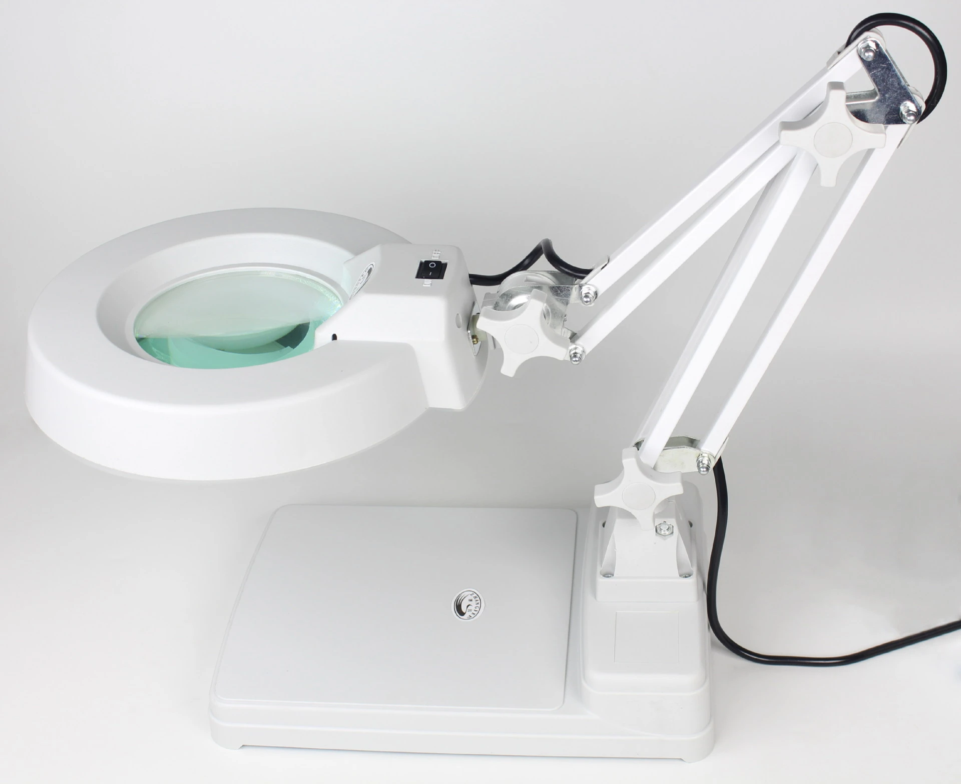 10x 220v Table Top Stand Optical Glass Lighted Repairing Magnifying ...