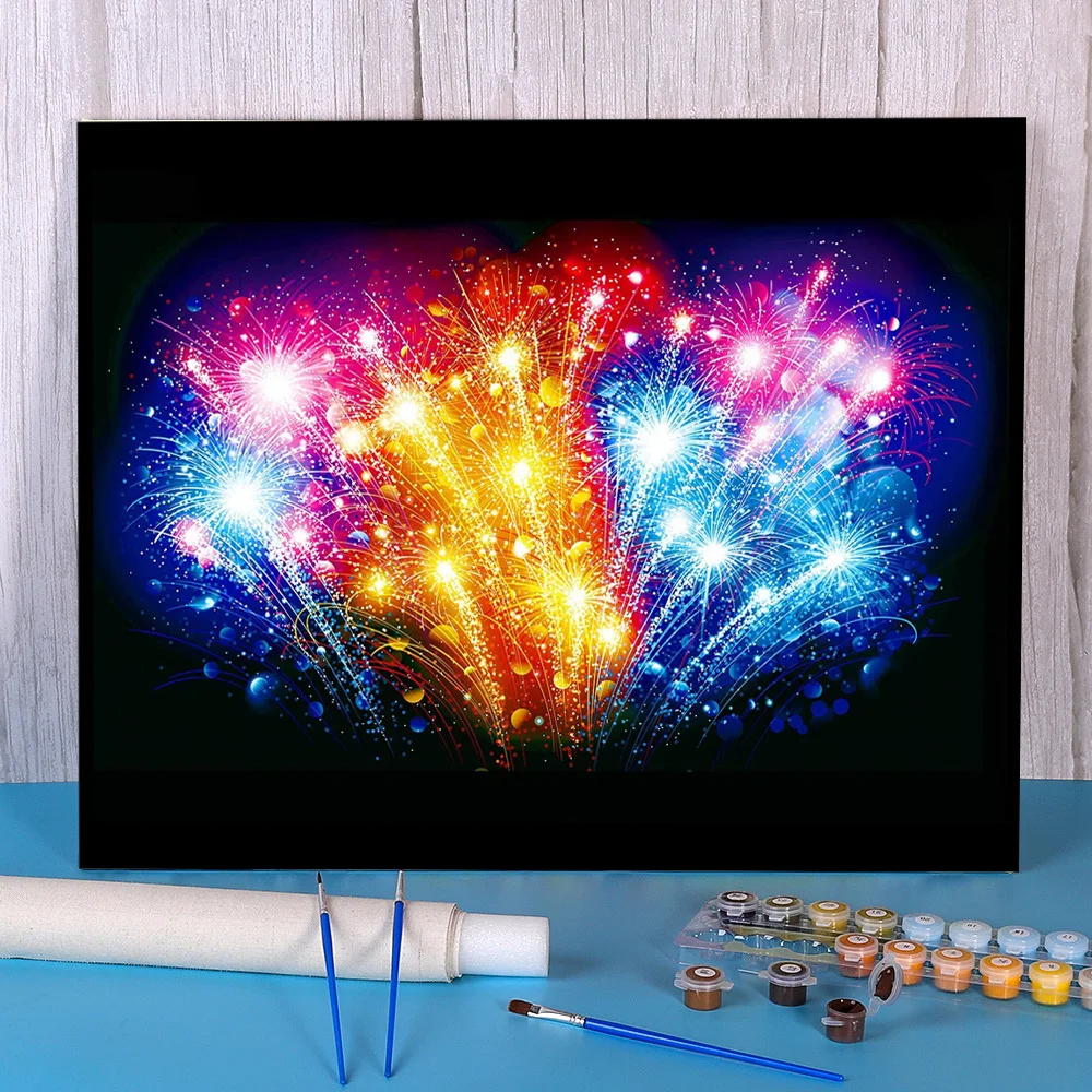 How To Paint Fireworks Acrylic