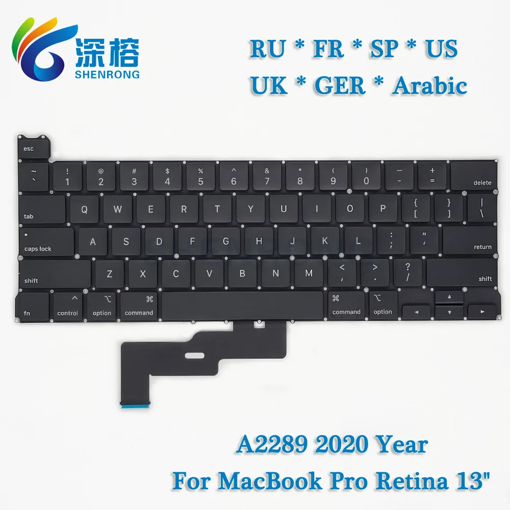 New A2289 Keyboard US UK English French German Russian Spanish Italian ...