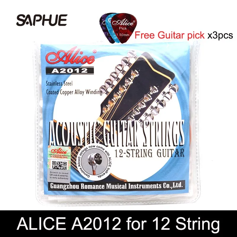 Alice A2012 12 Strings Acoustic Guitar Strings 010 026 Musical ...