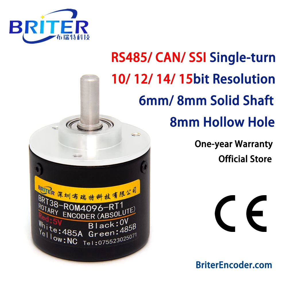 Absolute Value Encoder Single-turn SSI CAN RS485 Interface High ...
