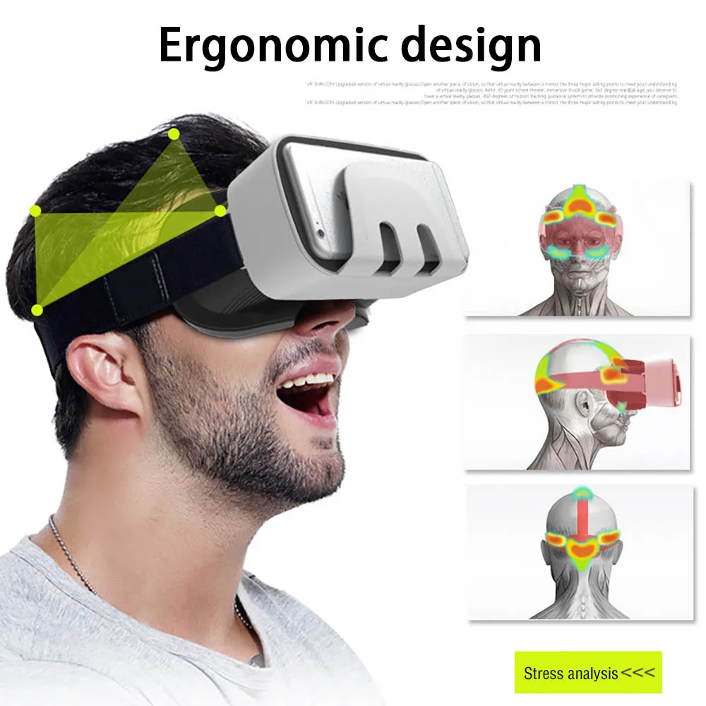 3D VR Glasses VR SHINECON 3D VR Headset แว่นตาเสมือนจริงสำหรับสมาร์ทโฟน ...