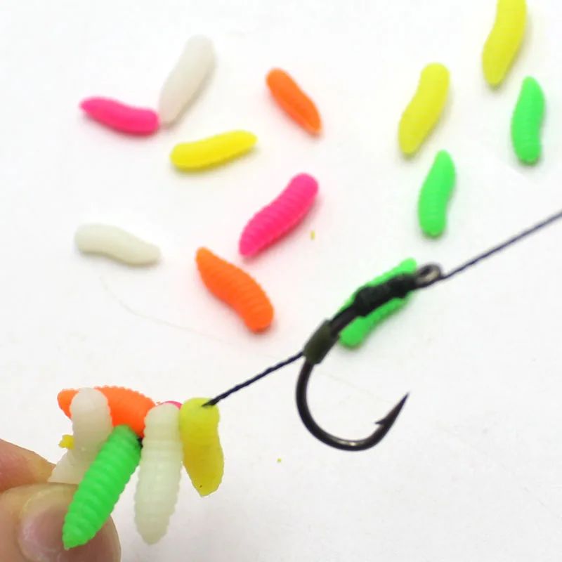 120PCS-Carp-Bait-Pop-Up-Carp-Fishing-Boilies-Bait-Zig-Fake-Bait-Maggots ...