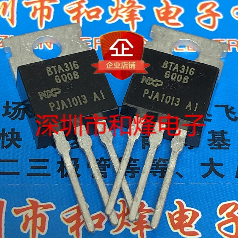 10pcs BTA316 600B New Import TO 220 600V 16A Three Terminal Two way ...