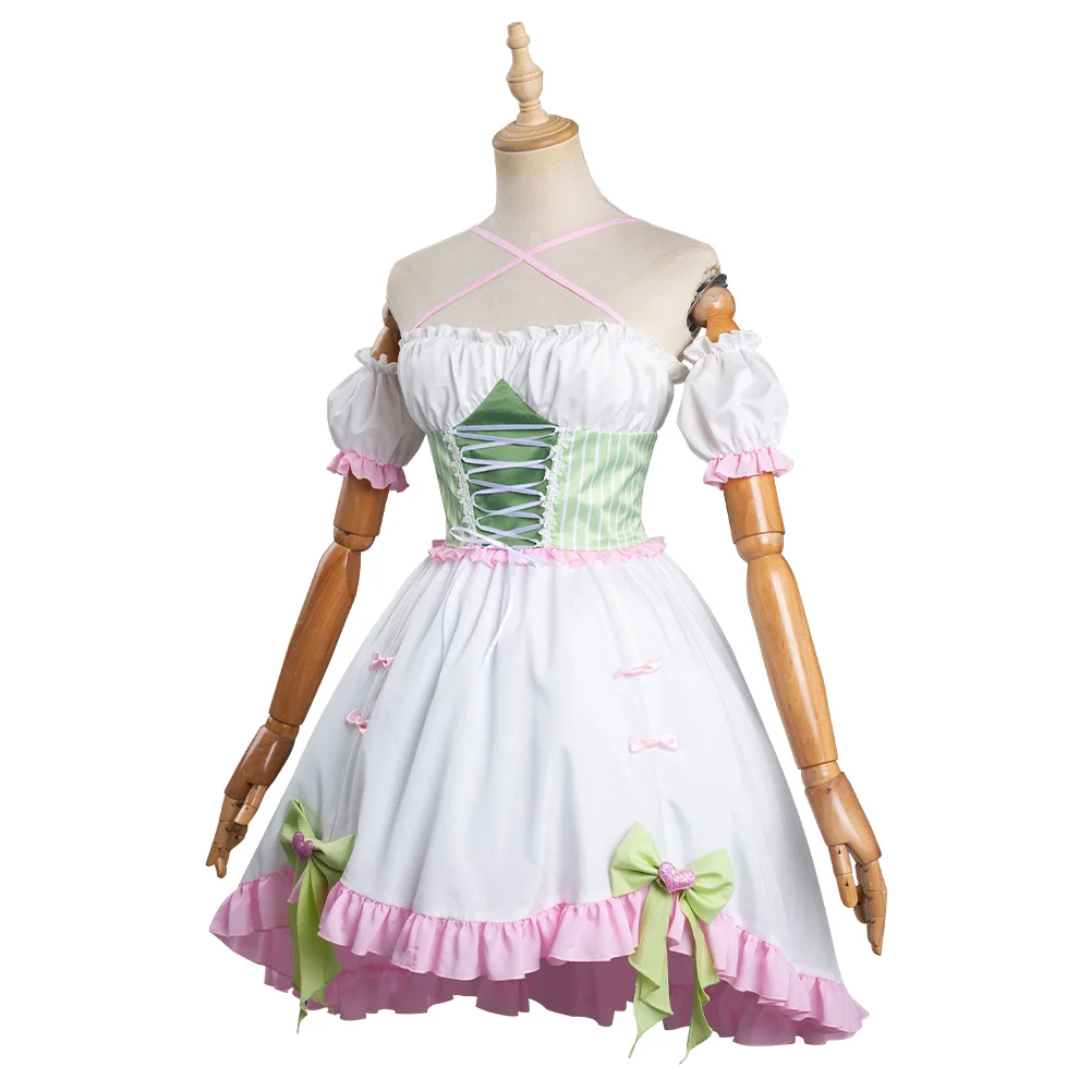 Anime Demon Slayer Lolita Kanroji Mitsuri Cosplay Costume - AllCosplay.com