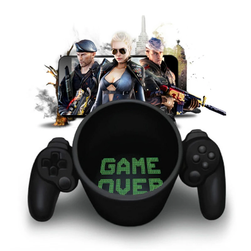 380mL-Ceramic-Game-Over-Coffee-Mug-Creative-3D-Game-Controller-Handle ...