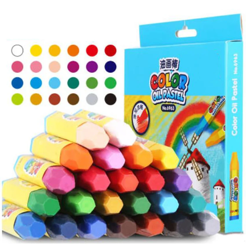 1Set DIY 12/18/24/36 Colors Pastel Pencil, Colorful Painting Crayons ...