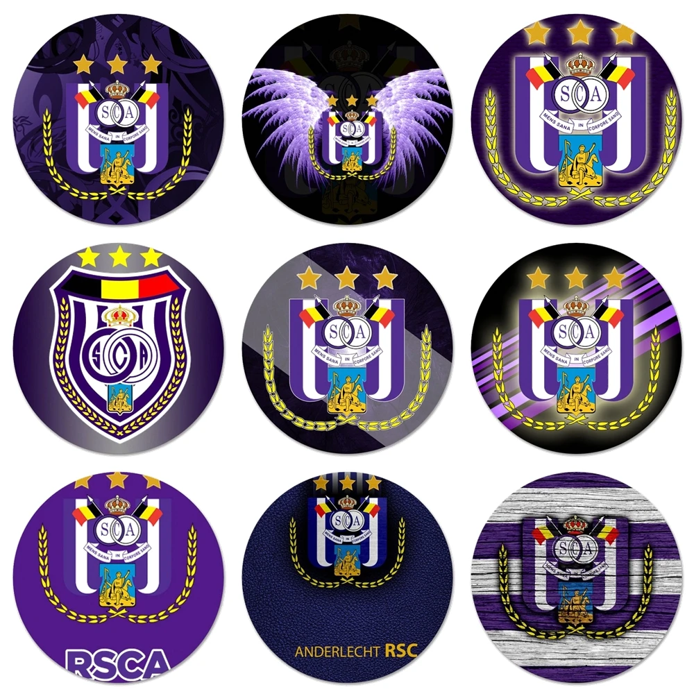 Rsc Anderlecht Logo Voetbal Team Pictogrammen Pins Badge Decoratie ...