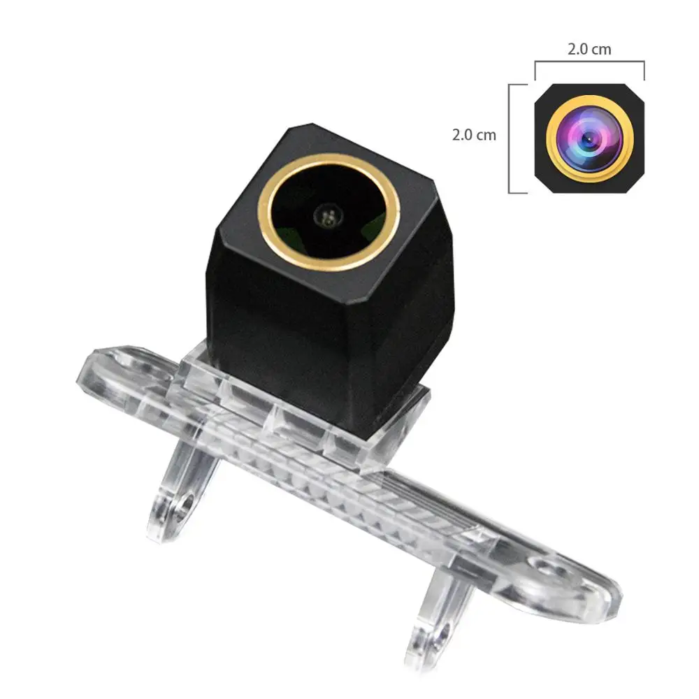 Hd 1280x720p golden retrovisor do carro reverso câmera de backup para ...