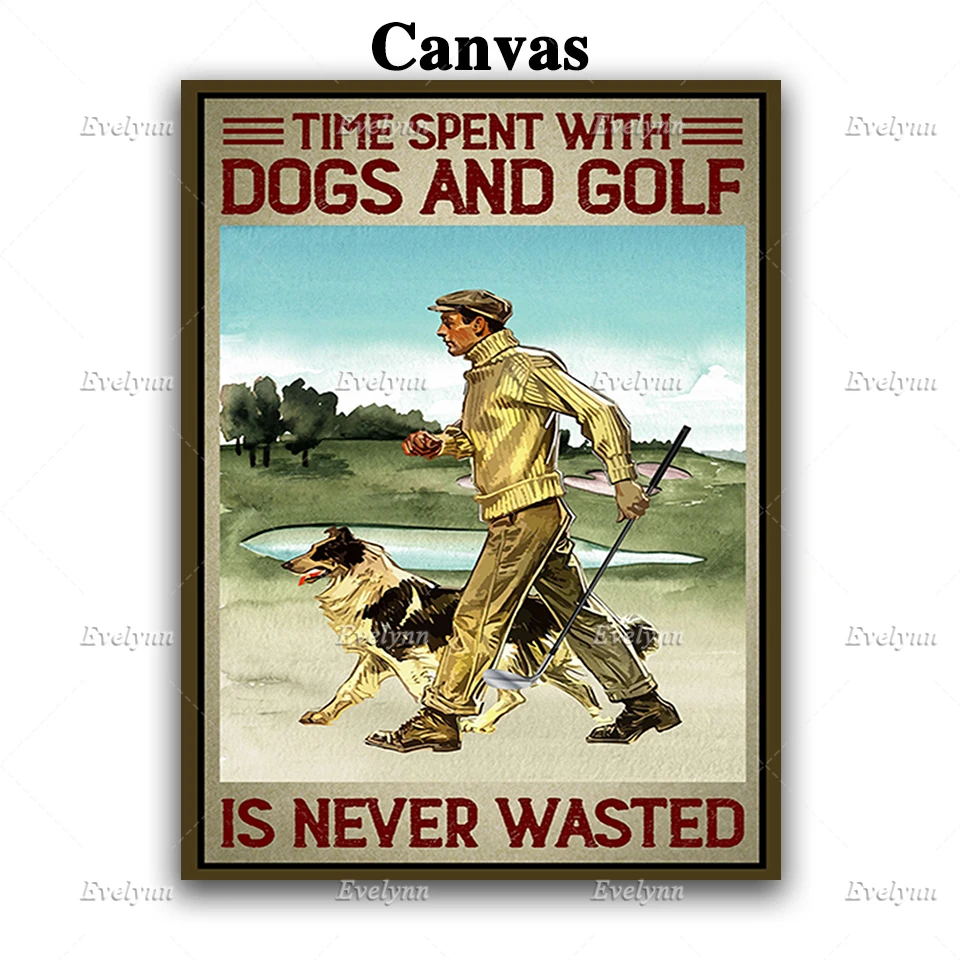 Dogs Playing Golf