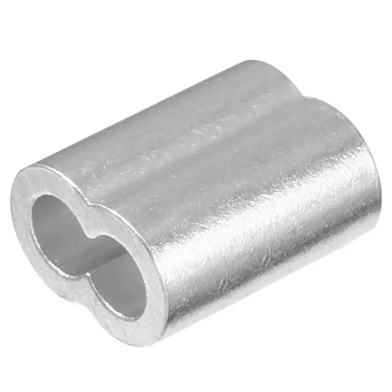 5 32 Inch 4mm Diameter Wire Rope Aluminum Sleeves Clip Fittings Cable 5 32 Inch 4mm Diameter Wire Rope Aluminum Sleeves Clip Fittings Cable