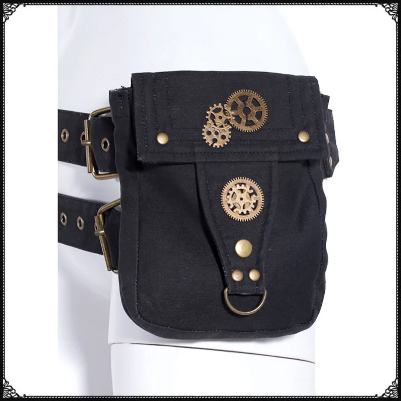 Lady-Pockets-Denim-Waistbag-Messenger-Bag-Punk-Mujer-Femme-Women-Hiking ...