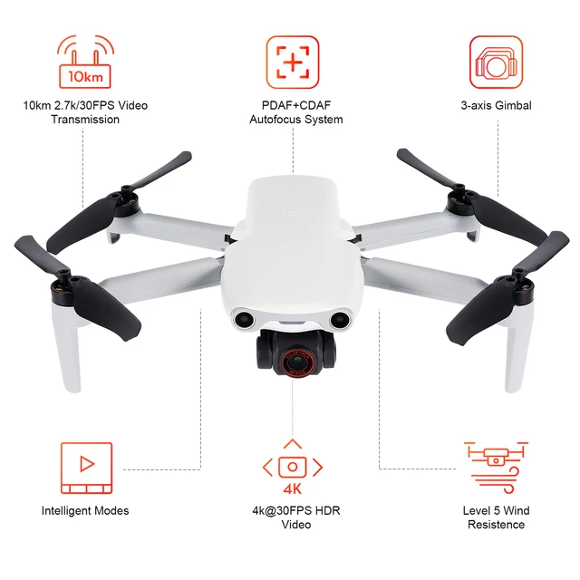Autel Drone EVO Nano/Nano Plus Combo 4K HDR Camera Drone 10KM Map ...