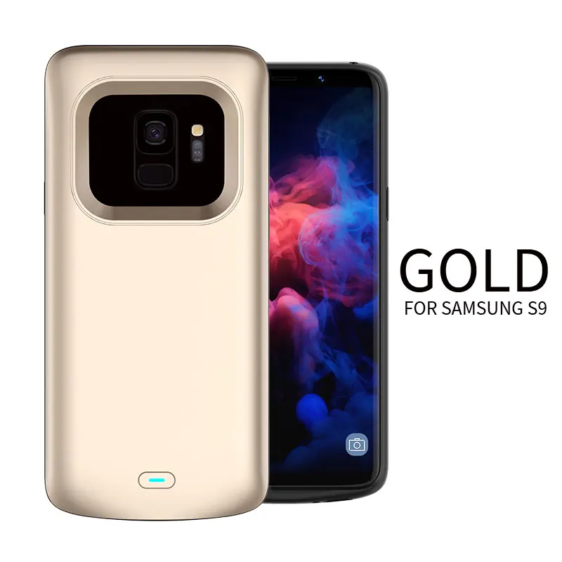 Чехол для аккумулятора для samsung Galaxy S9 S8 Plus, мягкий силиконовый чехол для зарядного ...