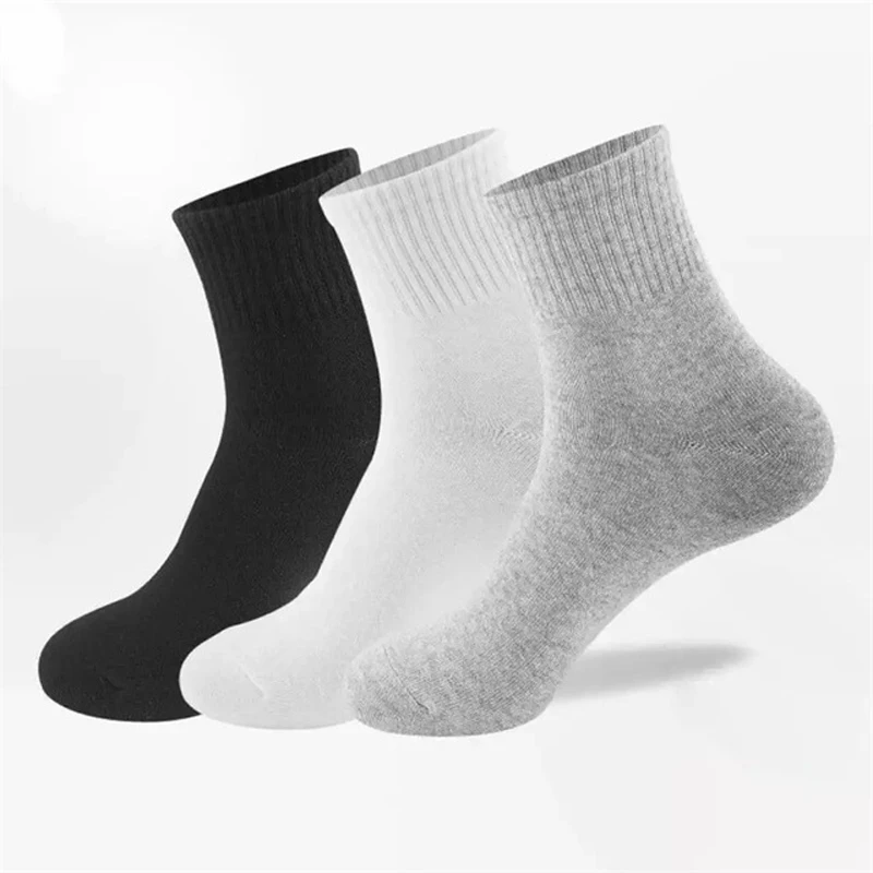 10Pcs-5Pair-Unisex-Socks-Women-Men-Black-White-Gray-Ankle-Socks-Female ...