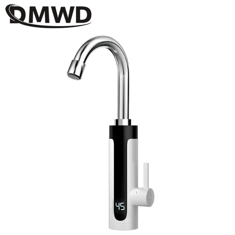 DMWD 3000W Instant Tankless Electric Water Heater Kitchen Faucet Instant Heating Tap Digital ...