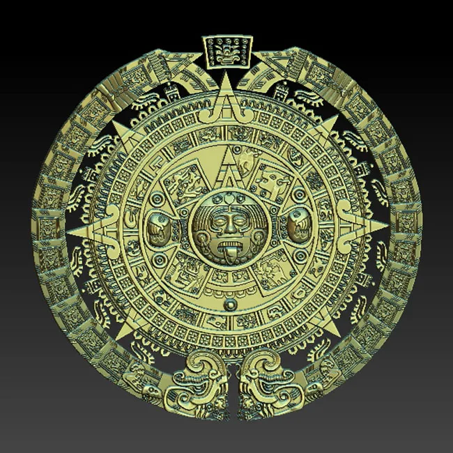 New Maya Calendar 3d Model Relief Stl File For Cnc Router Carving And ...