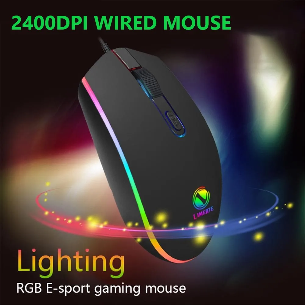 Streamer Marquee Wired Gaming Mouse 2400dpi Four-speed Adjustable Dpi ...