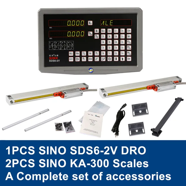 Sino Glass Scale Slim | Sino Ka-500 Set | Sino Dro 2 Axis | Digital Readout - Level Measuring ...